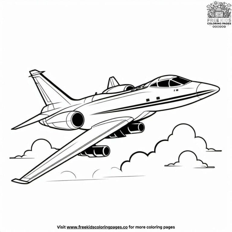 21+ Action-Packed Jet Coloring Pages