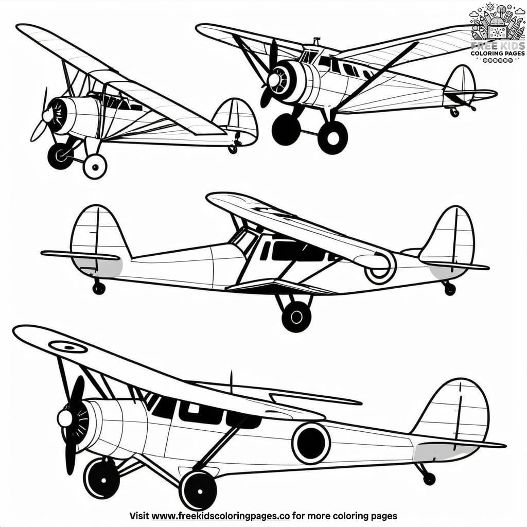 41+ Fun Airplane Coloring Pages For Kids - Free Downloads