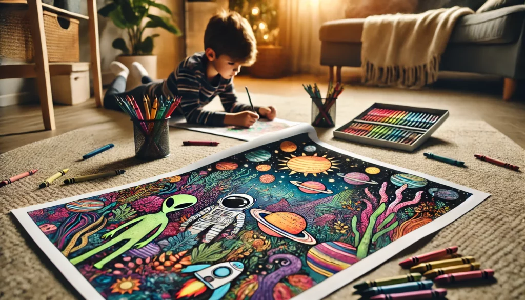 15+ Fun Alien World Coloring Pages For Kids To Enjoy