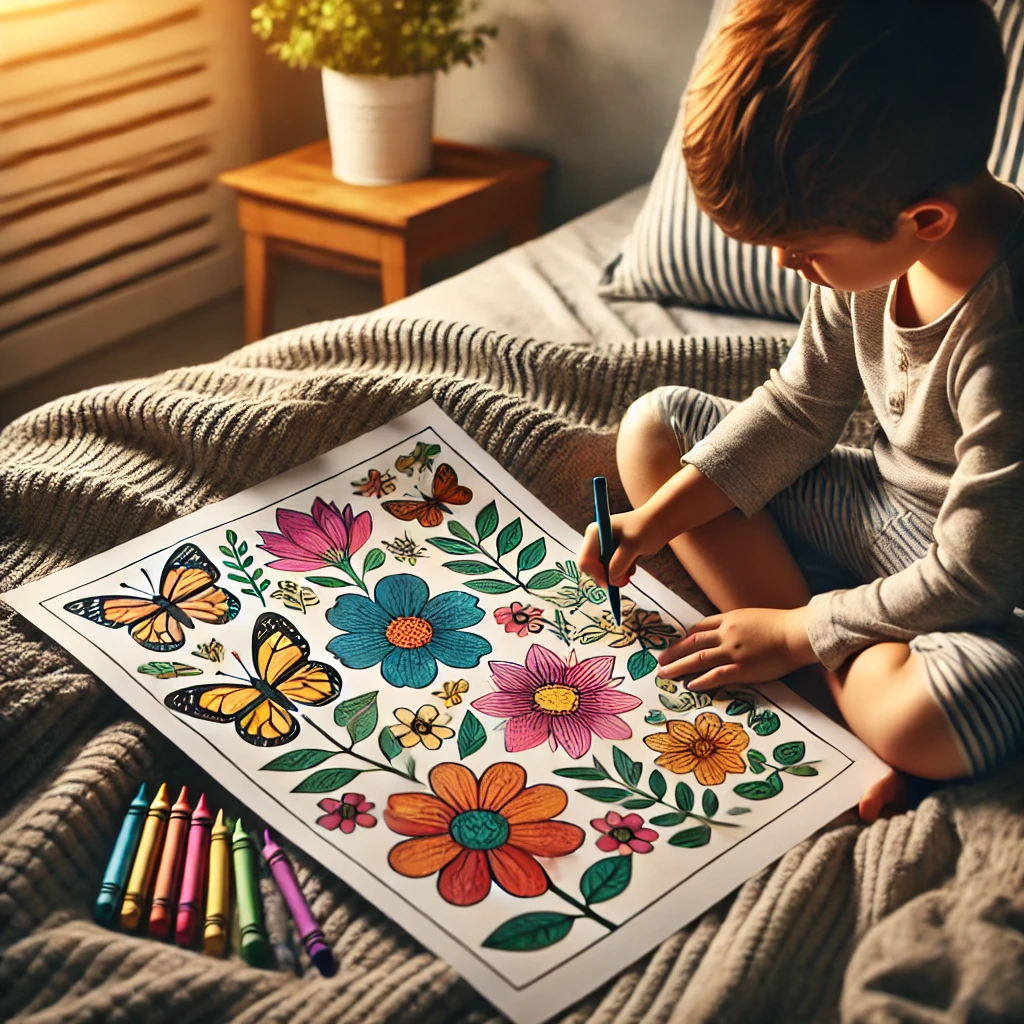 21+ Vibrant Flower And Butterfly Coloring Pages For Kids