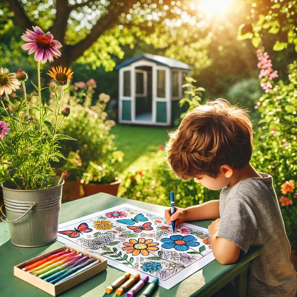 21+ Vibrant Flower And Butterfly Coloring Pages For Kids