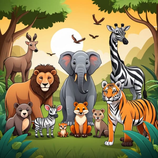 Wild Animals Fun Fact Printables For Grades 3-5