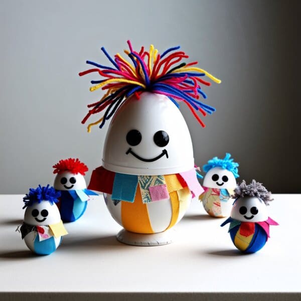 6 Interesting Steps To Make Egg People With Kids