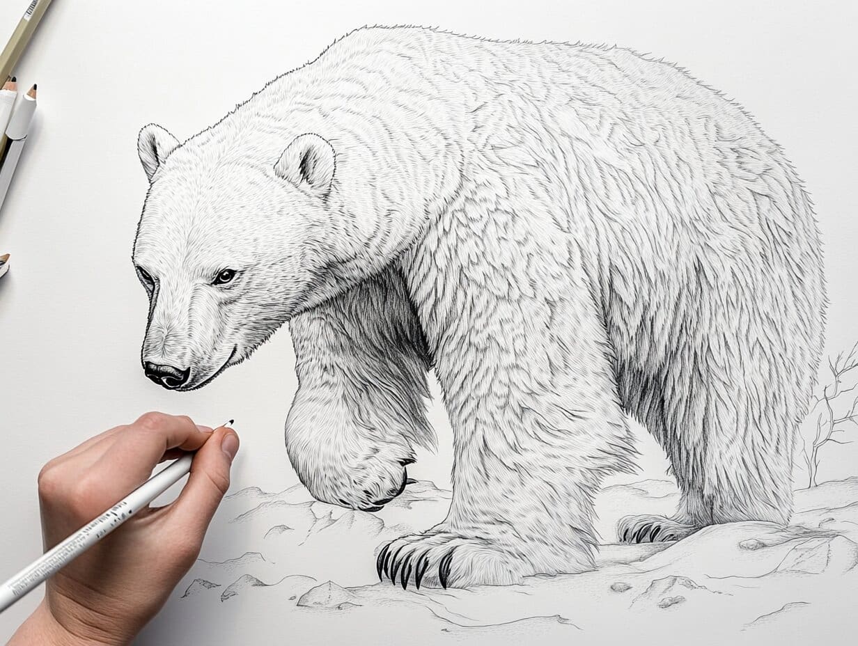 Polar Bear Coloring Pages - Free Kids Coloring Pages