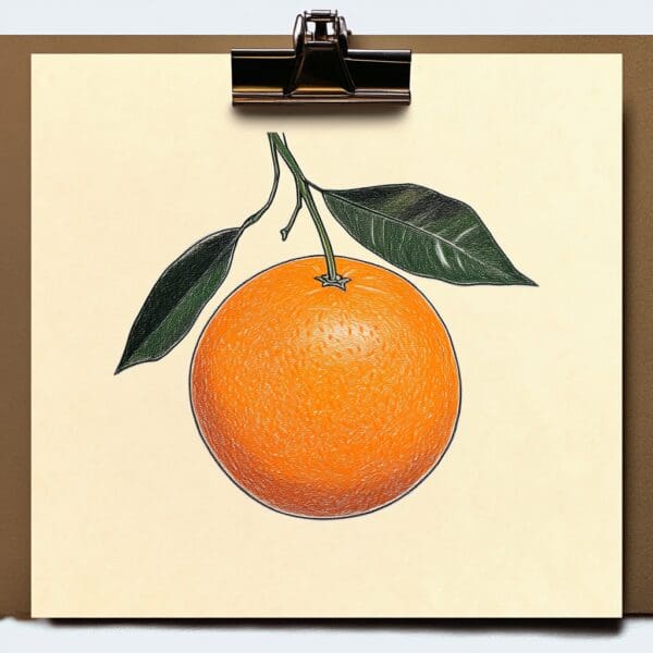 How To Draw Orange Fruits: Easy 9-Step Guide