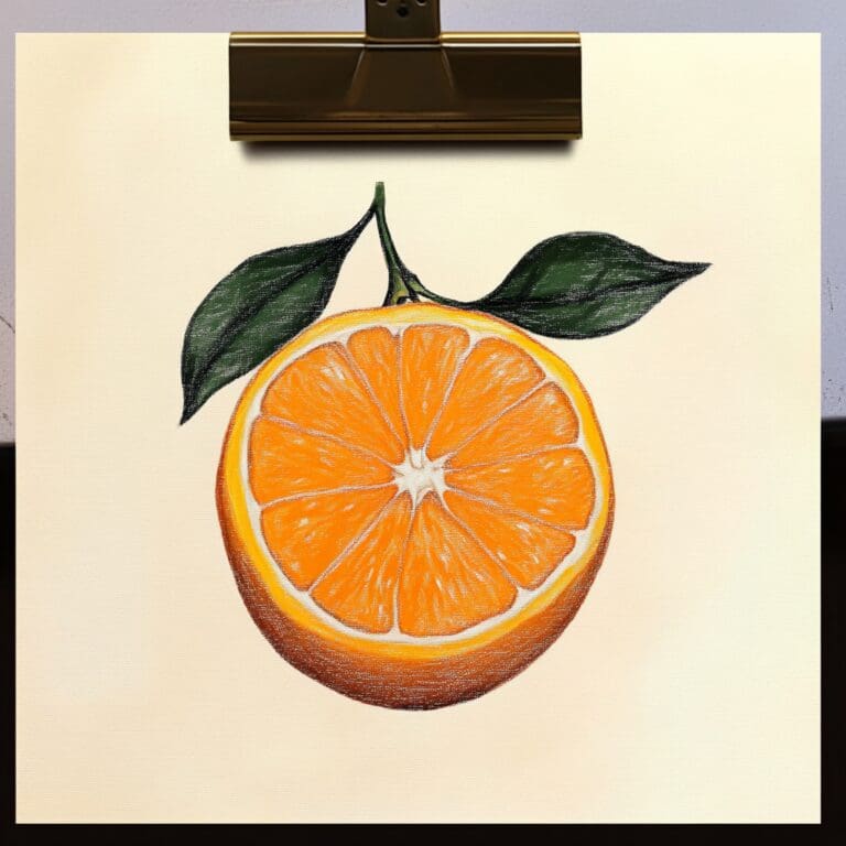 How To Draw Orange Fruits: Easy 9-Step Guide