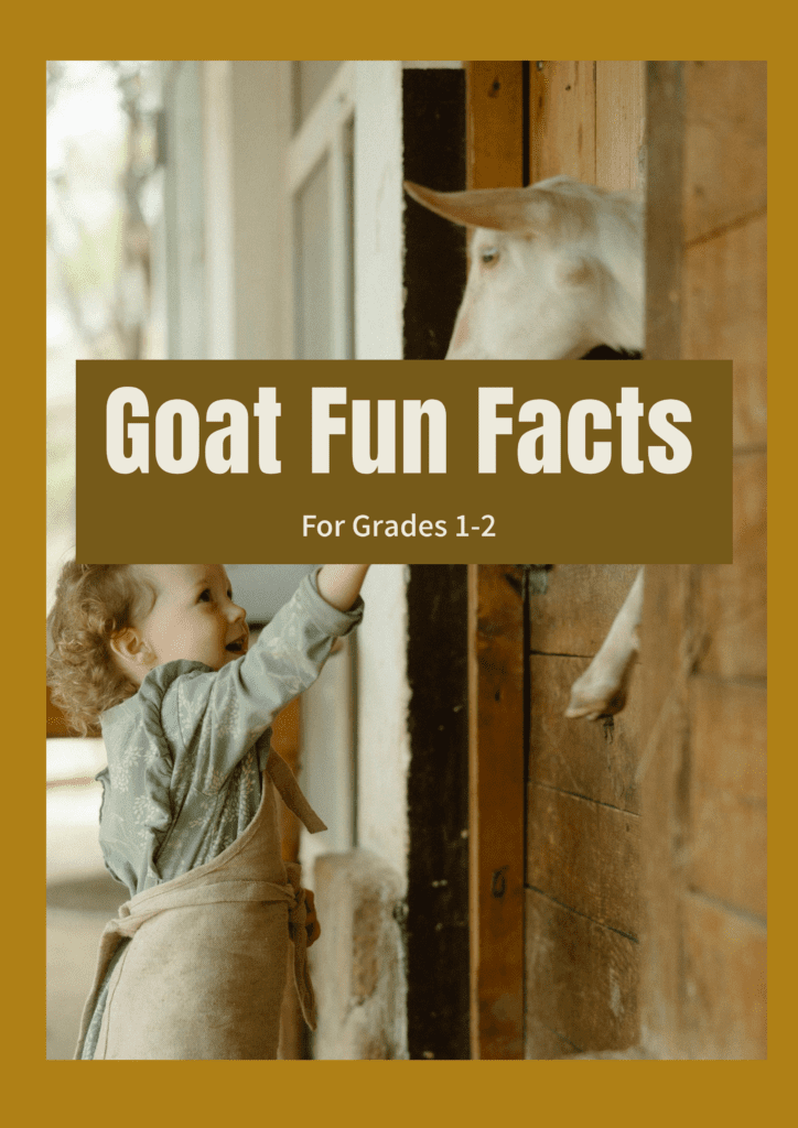 Goats Fun Facts Printable - Free Kids Coloring Pages
