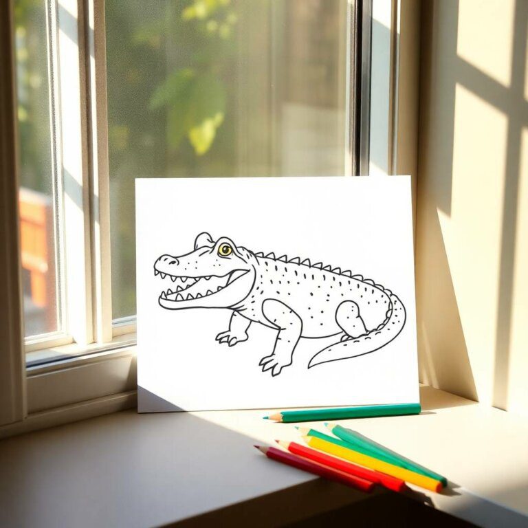 17+ Cool Alligator Coloring Pages