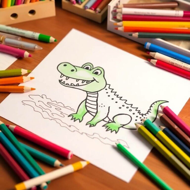 17+ Cool Alligator Coloring Pages
