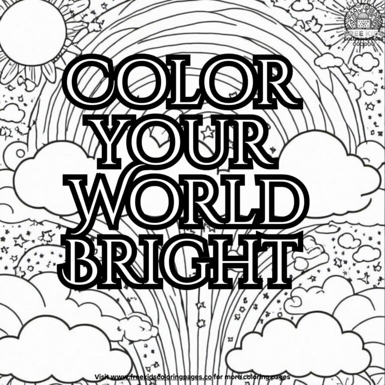21+ Uplifting Motivational Coloring Pages
