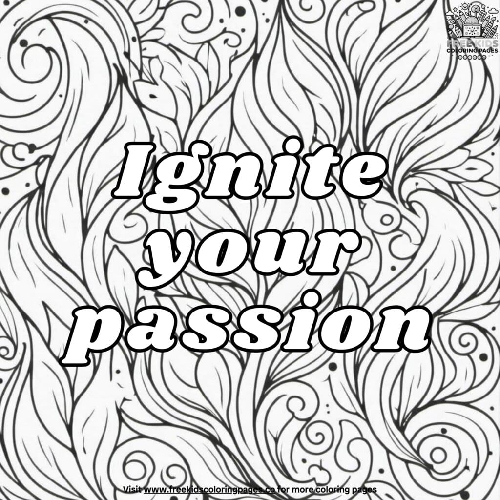 21+ Uplifting Motivational Coloring Pages