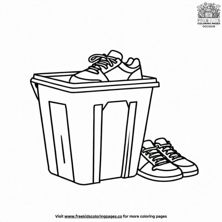 25+ Simple Garbage Coloring Pages