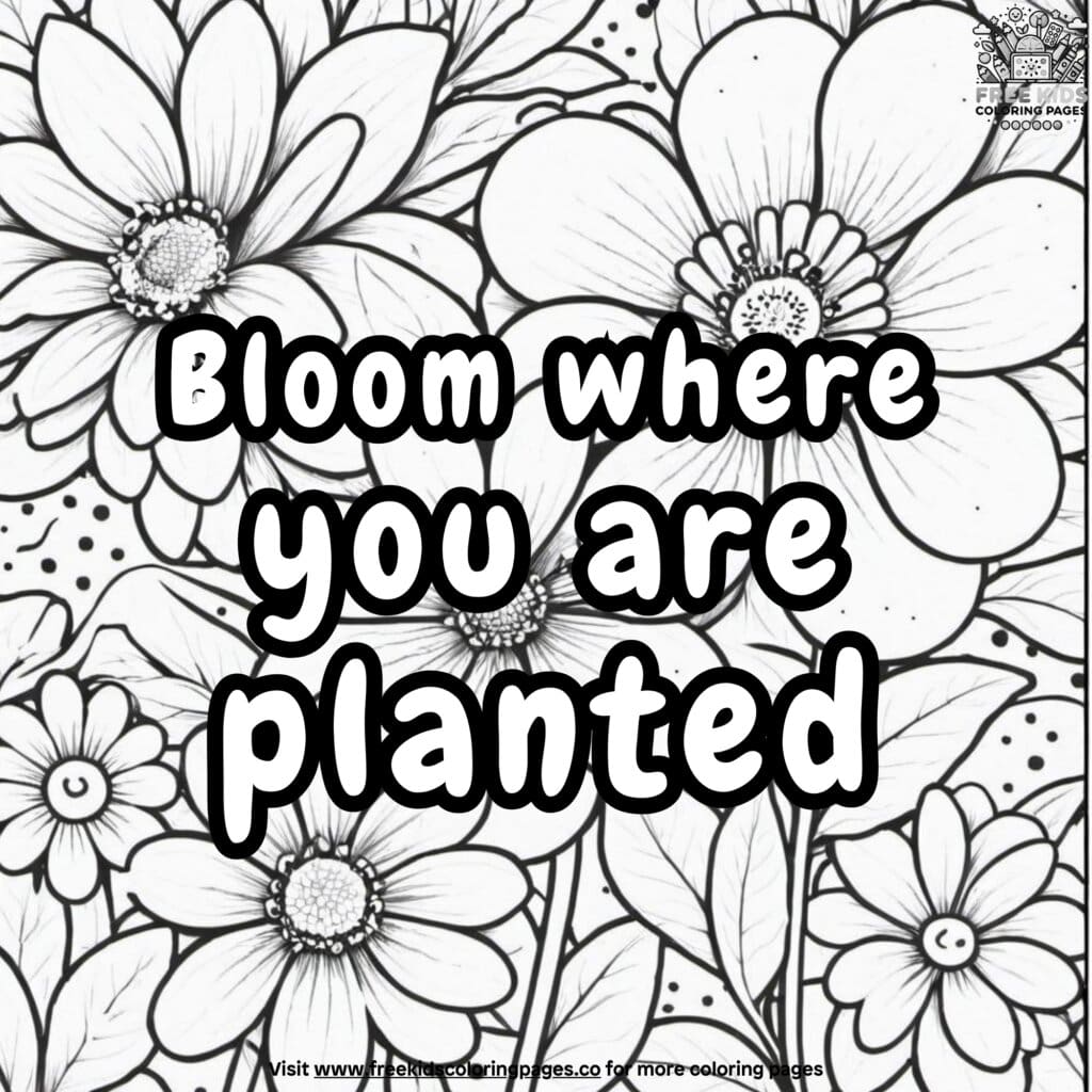 21+ Uplifting Motivational Coloring Pages