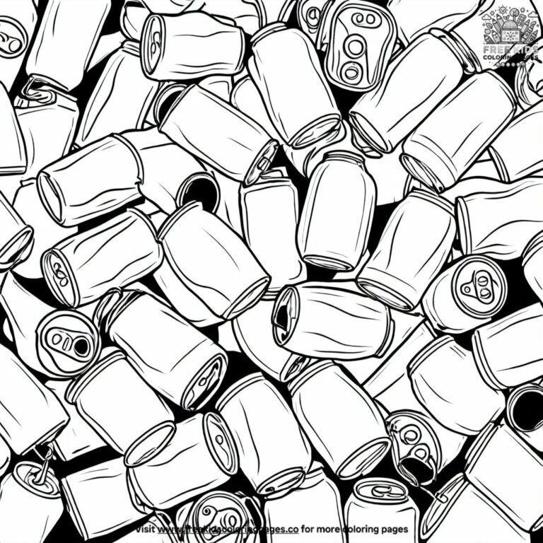 25+ Simple Garbage Coloring Pages