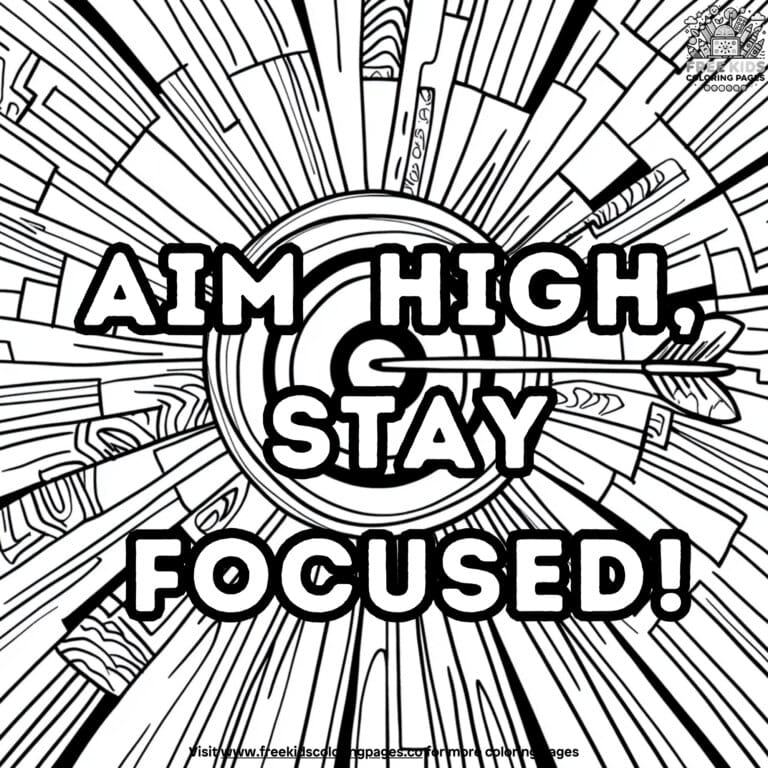 21+ Uplifting Motivational Coloring Pages