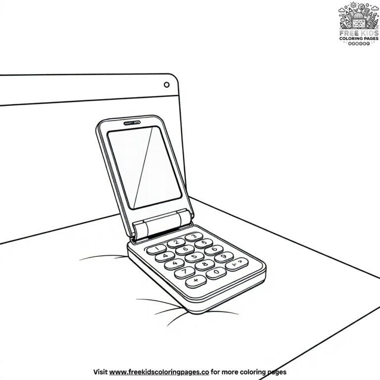 19+ Phone Coloring Pages