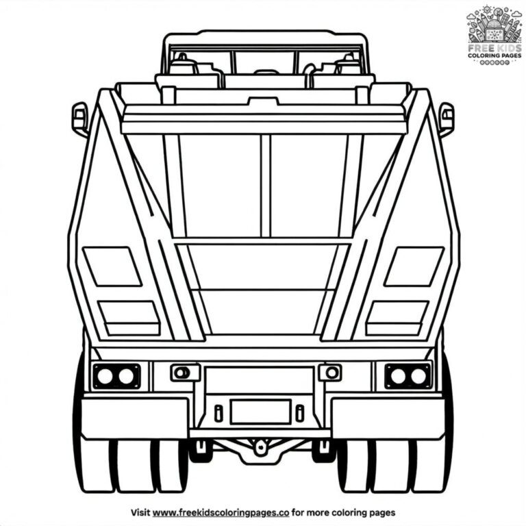25+ Simple Garbage Coloring Pages
