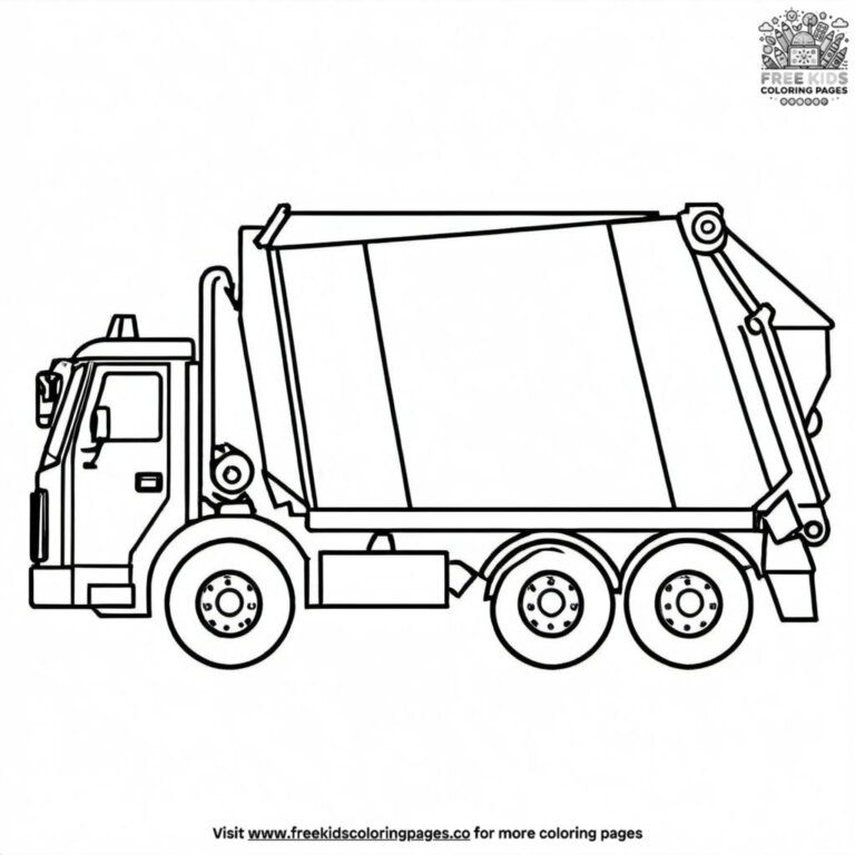 25+ Simple Garbage Coloring Pages