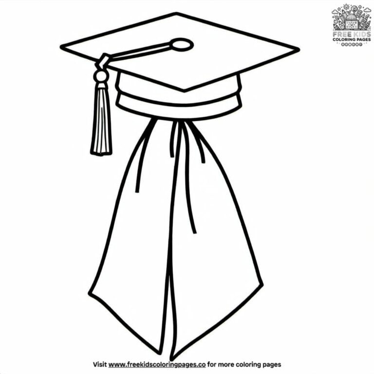 25+ Outstanding Graduation Coloring Pages