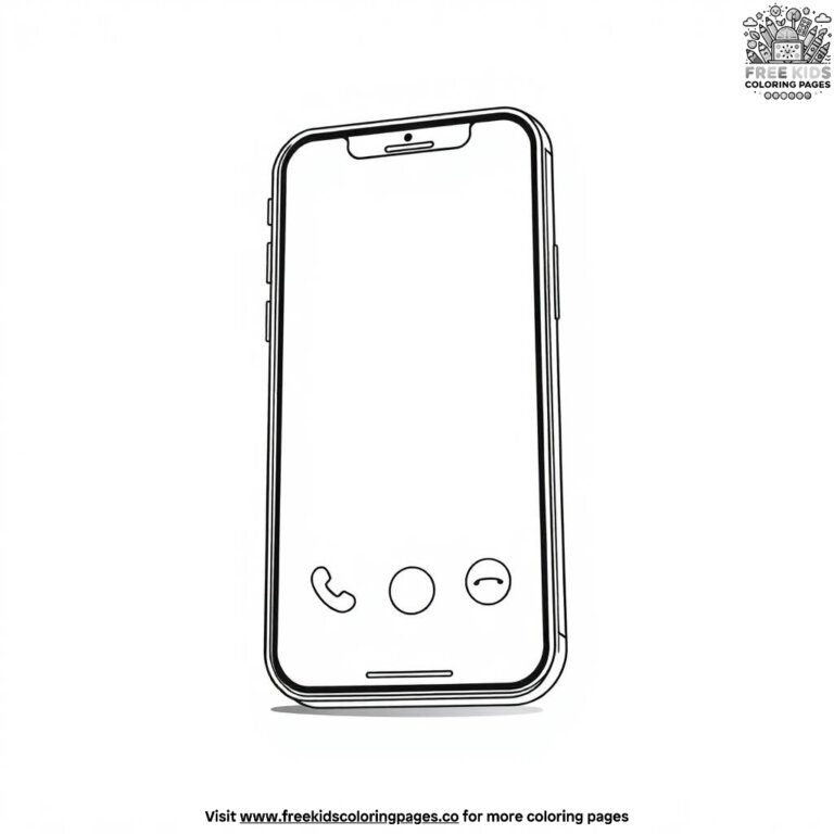 19+ Phone Coloring Pages