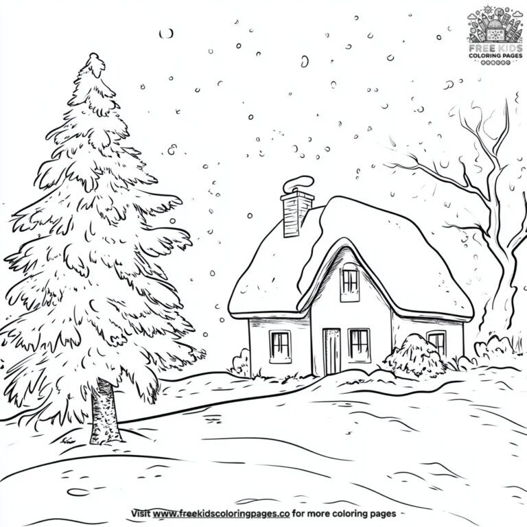 35+ Cool Weather Coloring Pages