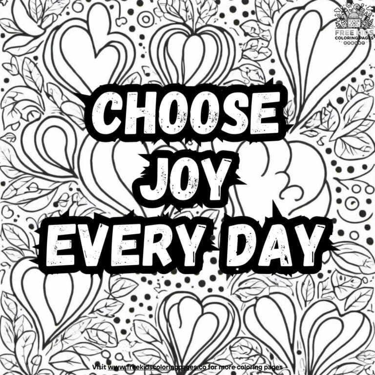 21+ Uplifting Motivational Coloring Pages