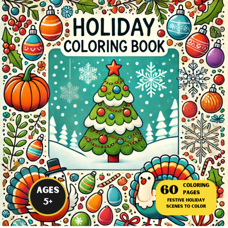 Holidays Coloring Book - Free Kids Coloring Pages