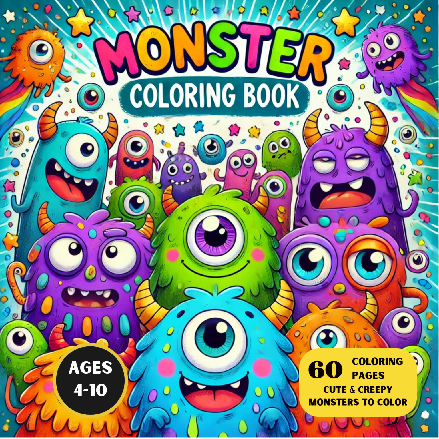 Amusing Funny Monster Coloring Pages