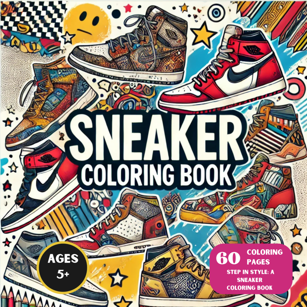 Vintage Leather Sneaker Coloring Pages