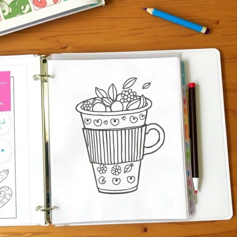 17+ Coffee Coloring Pages