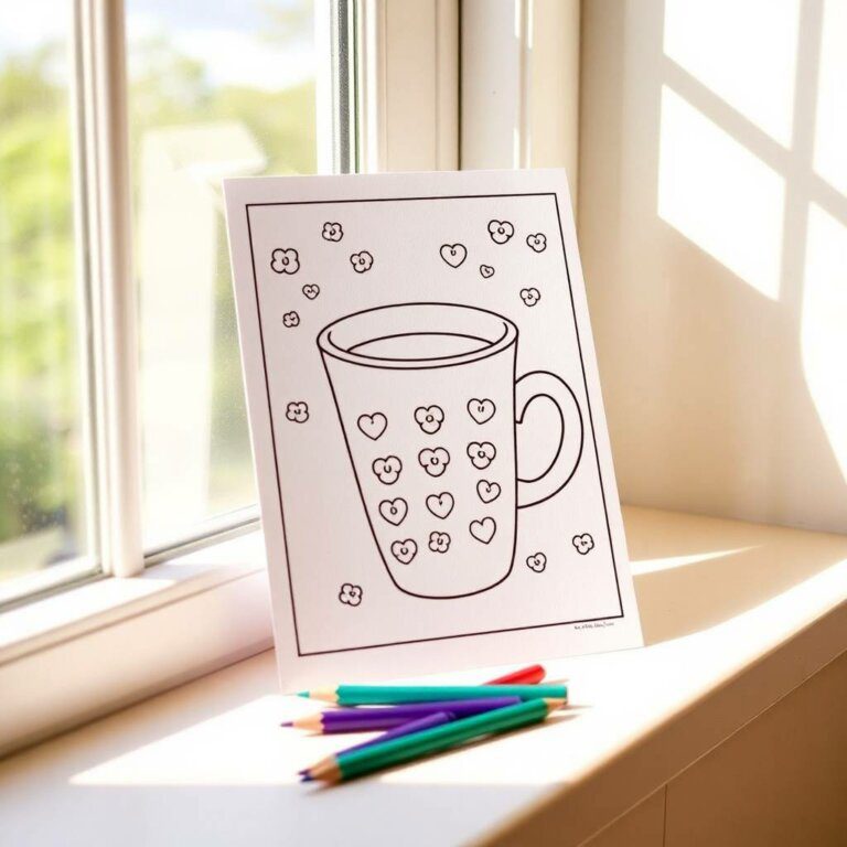 17+ Coffee Coloring Pages