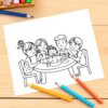 21+ Fun Family Coloring Pages