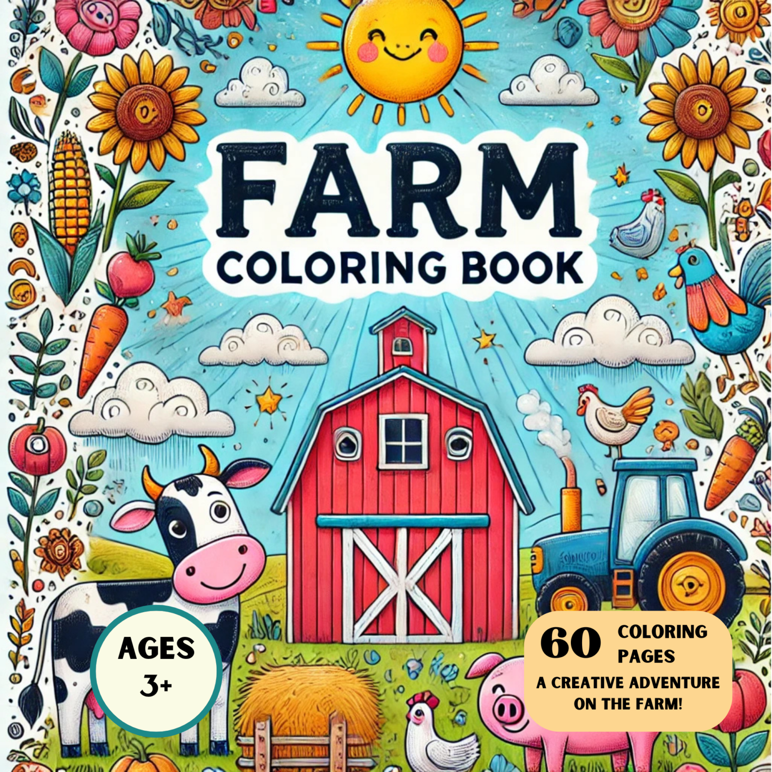 Easy Preschool Farm Coloring Pages For Fun Learning