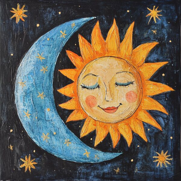 25+ Magical Sun And Moon Coloring Pages